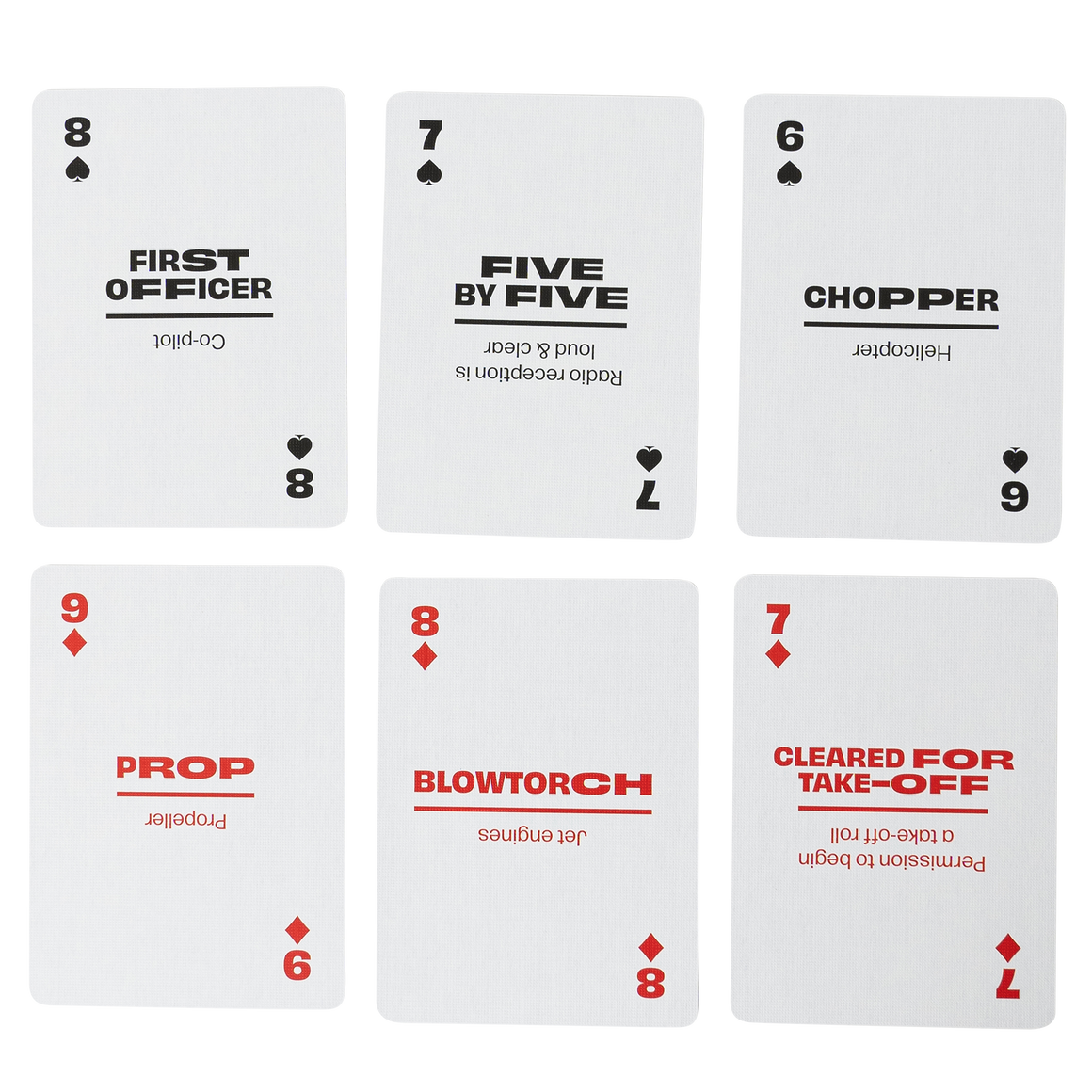 Aviation Lingo Playing Cards