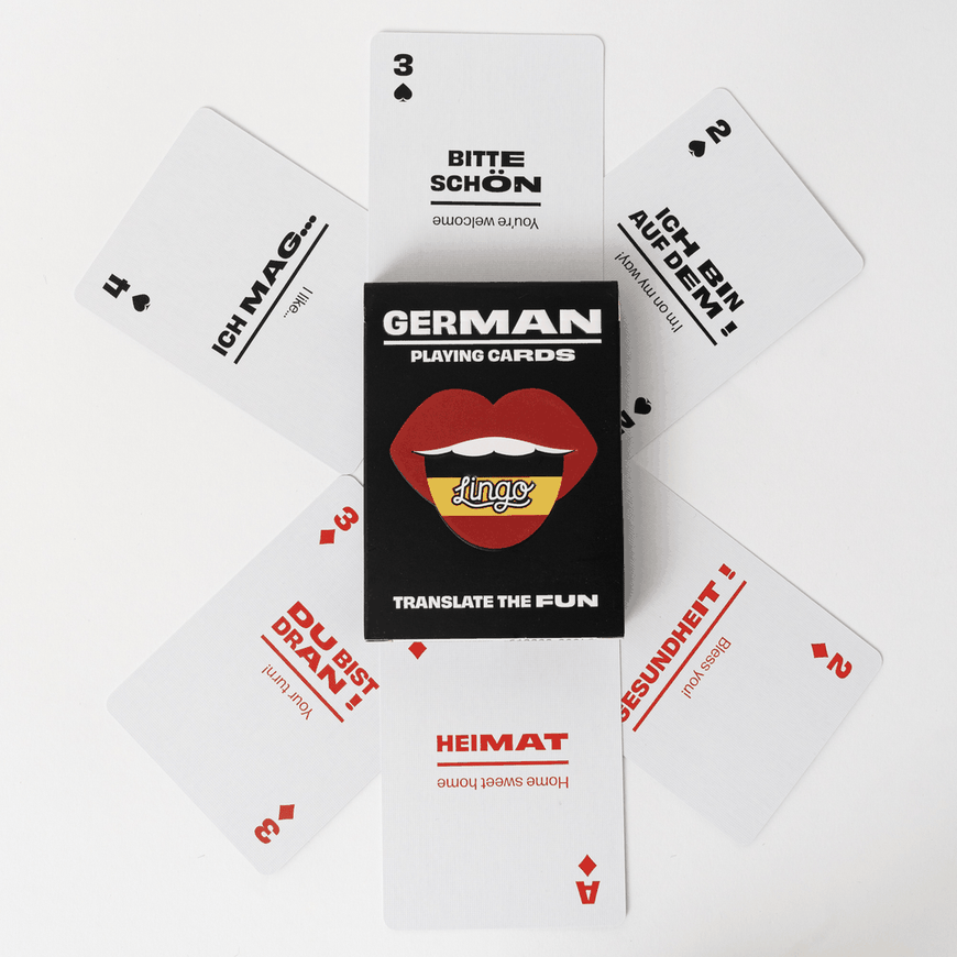 German Travel Tin — Lingo Playing Cards