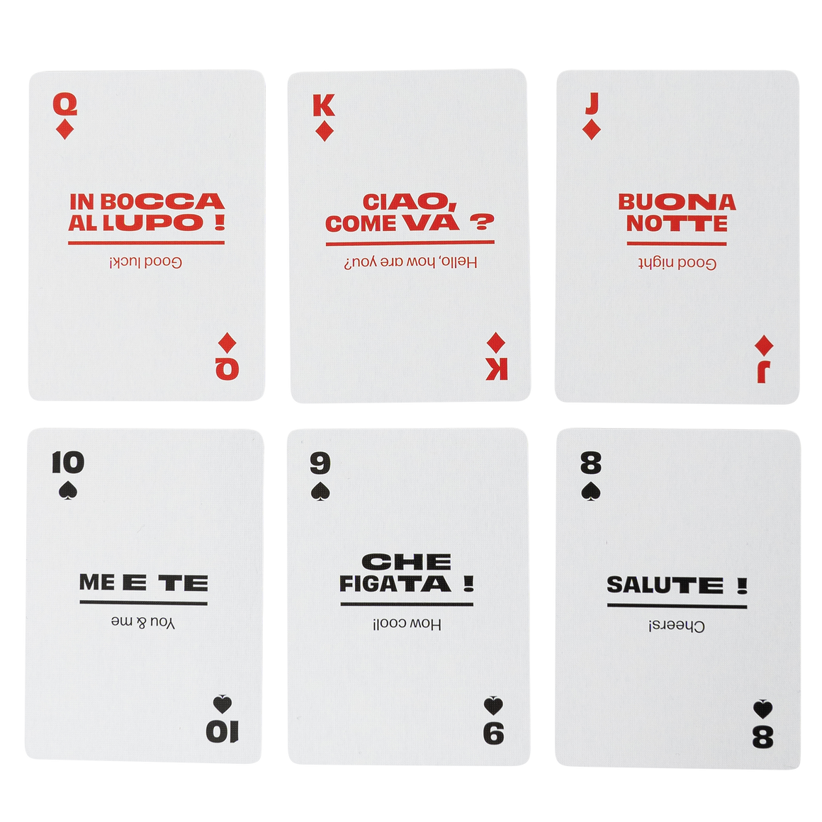 Italian Lingo Playing Cards