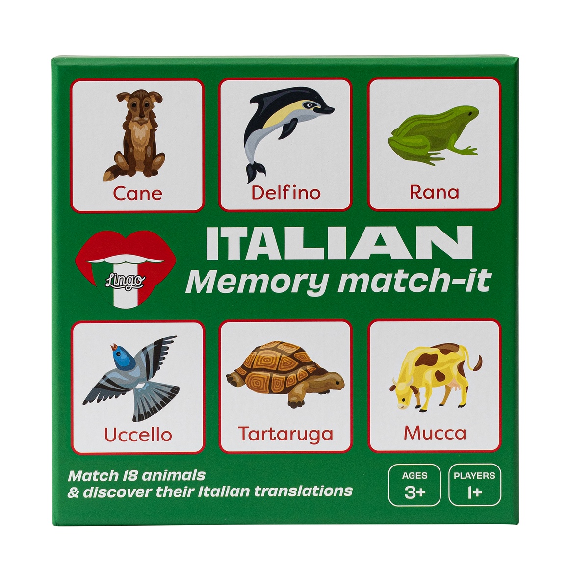 Italian Memory Match-It — Lingo Playing Cards