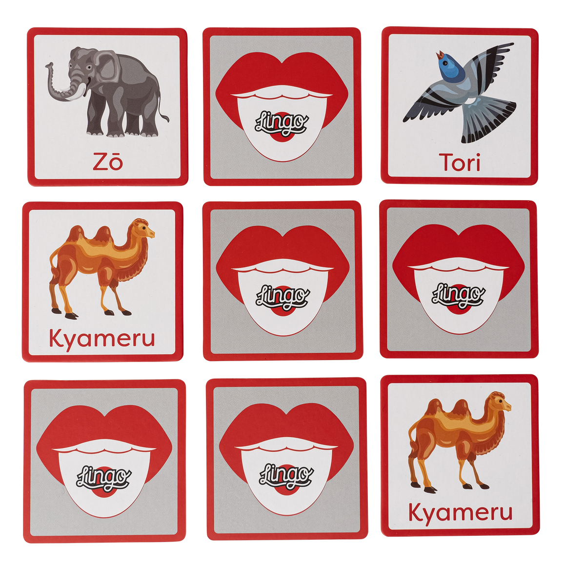 Japanese Memory Match-It — Lingo Playing Cards