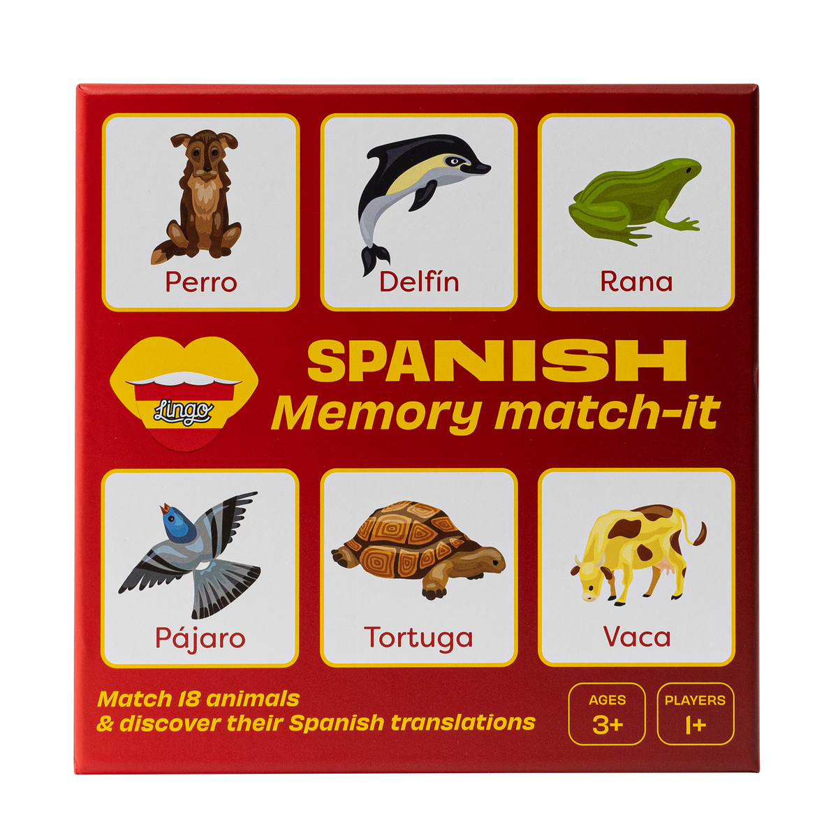 Spanish Memory Match-It — Lingo Playing Cards